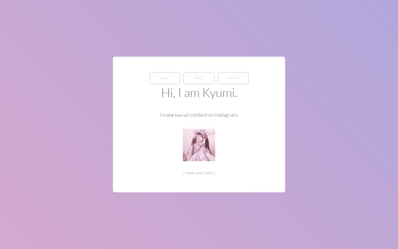 Kyumi's introduction